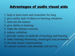 Audio Visual aids | PPTX