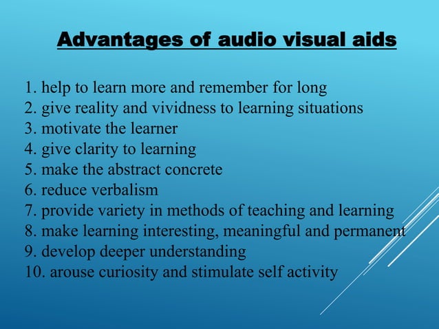 Audio Visual aids | PPTX