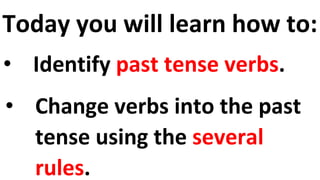 Class 3 english - past tense verbs - ashraf (1) | PPTX