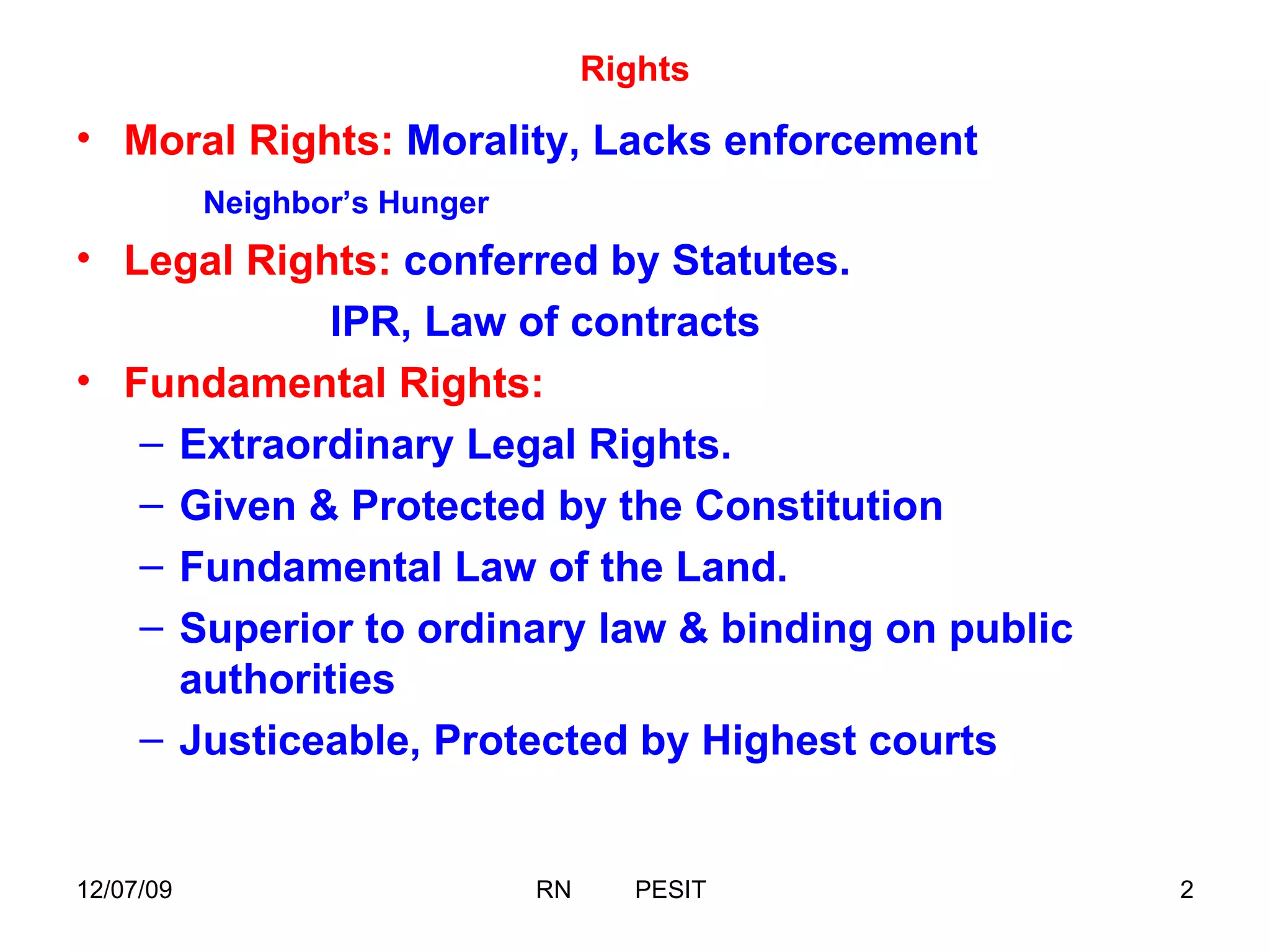 Class3 Fundamental Rights | PPT