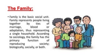 The Family: Characteristics and types | PPTX