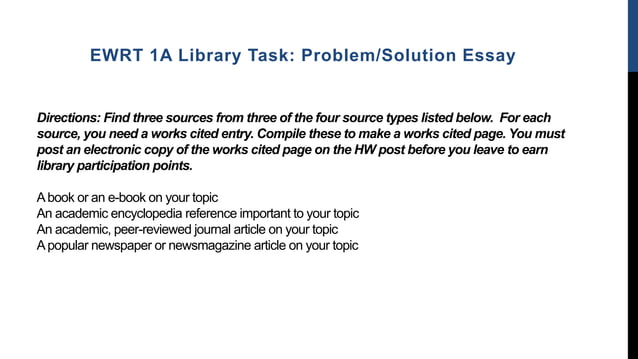 Class 31 library day; bring task handout copy 2 | PPT