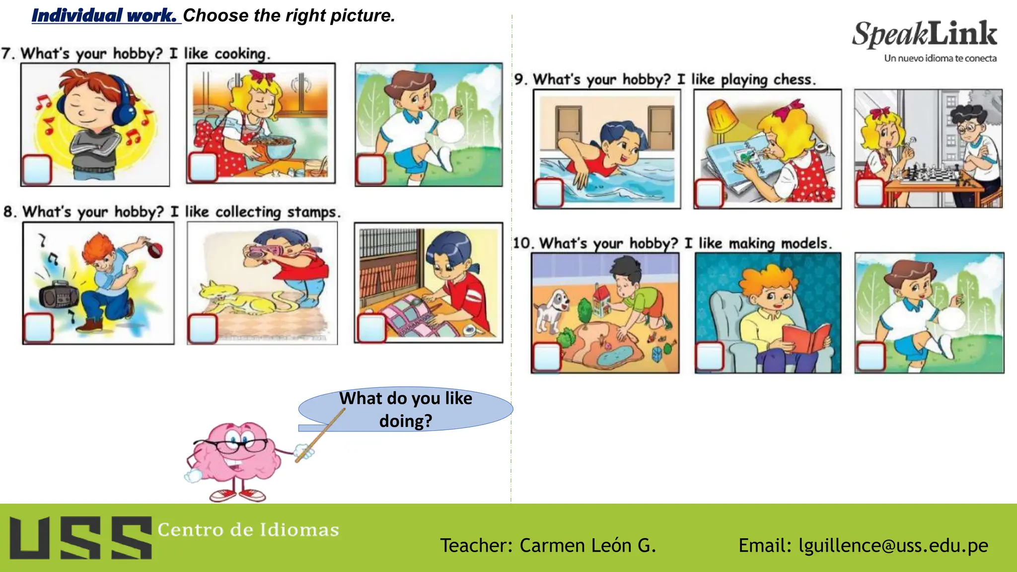 Class 32 - - CLASE PARA ESTUDIANTES DE UNVERSIDAD-Hobbies.pptx