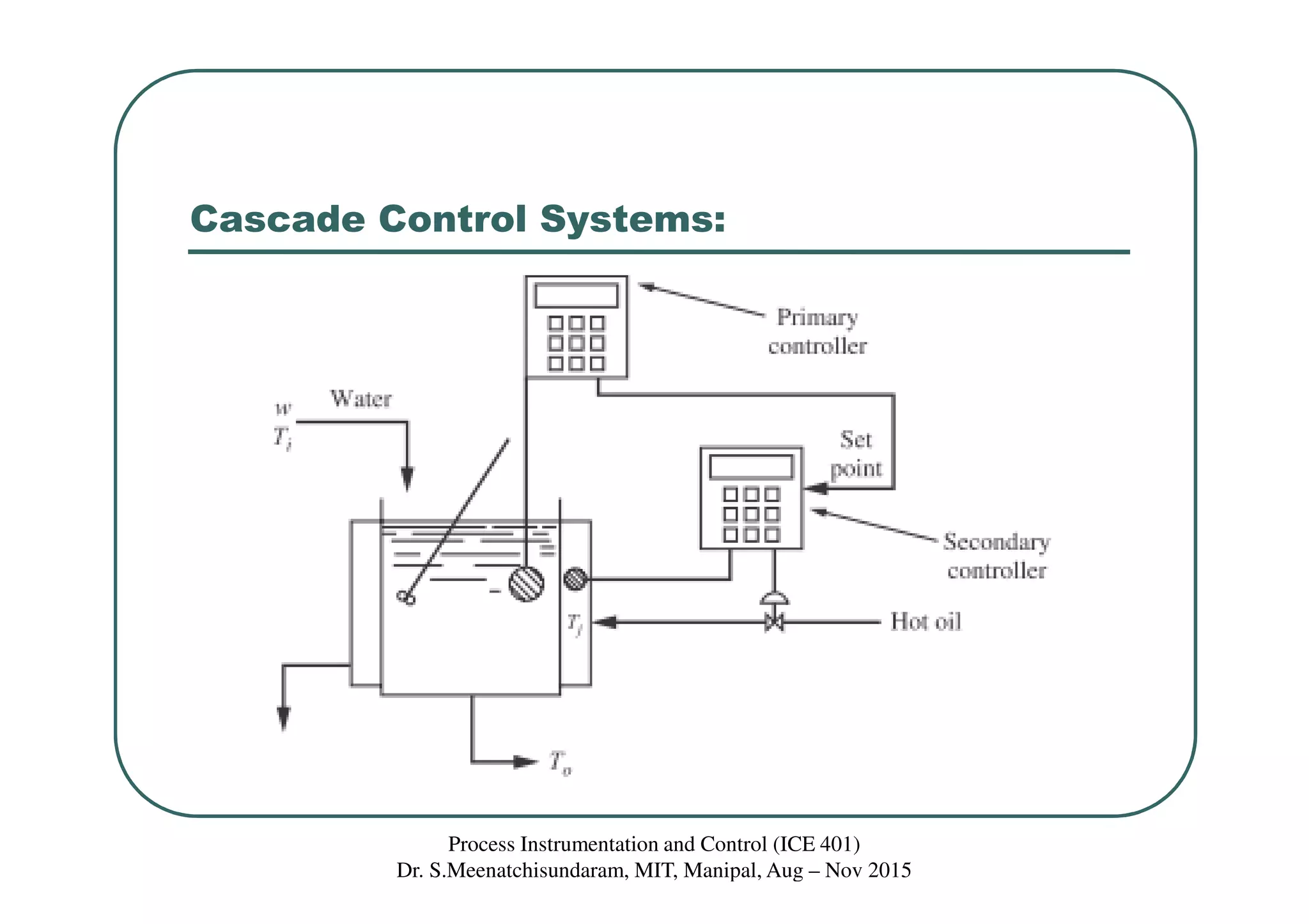 Class 33 advanced control strategies - cascade control | PDF