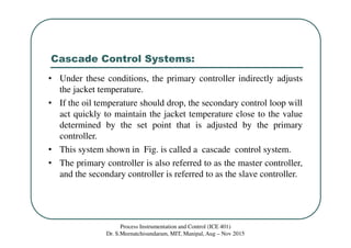Class 33 advanced control strategies - cascade control | PDF