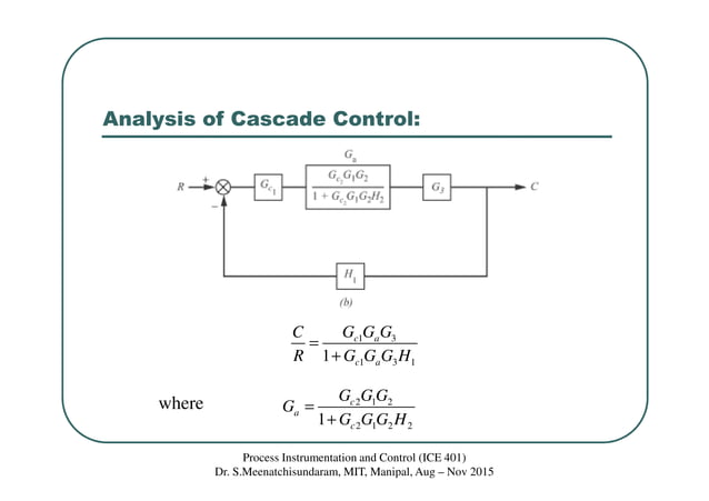 Class 33 advanced control strategies - cascade control | PDF | Physics ...