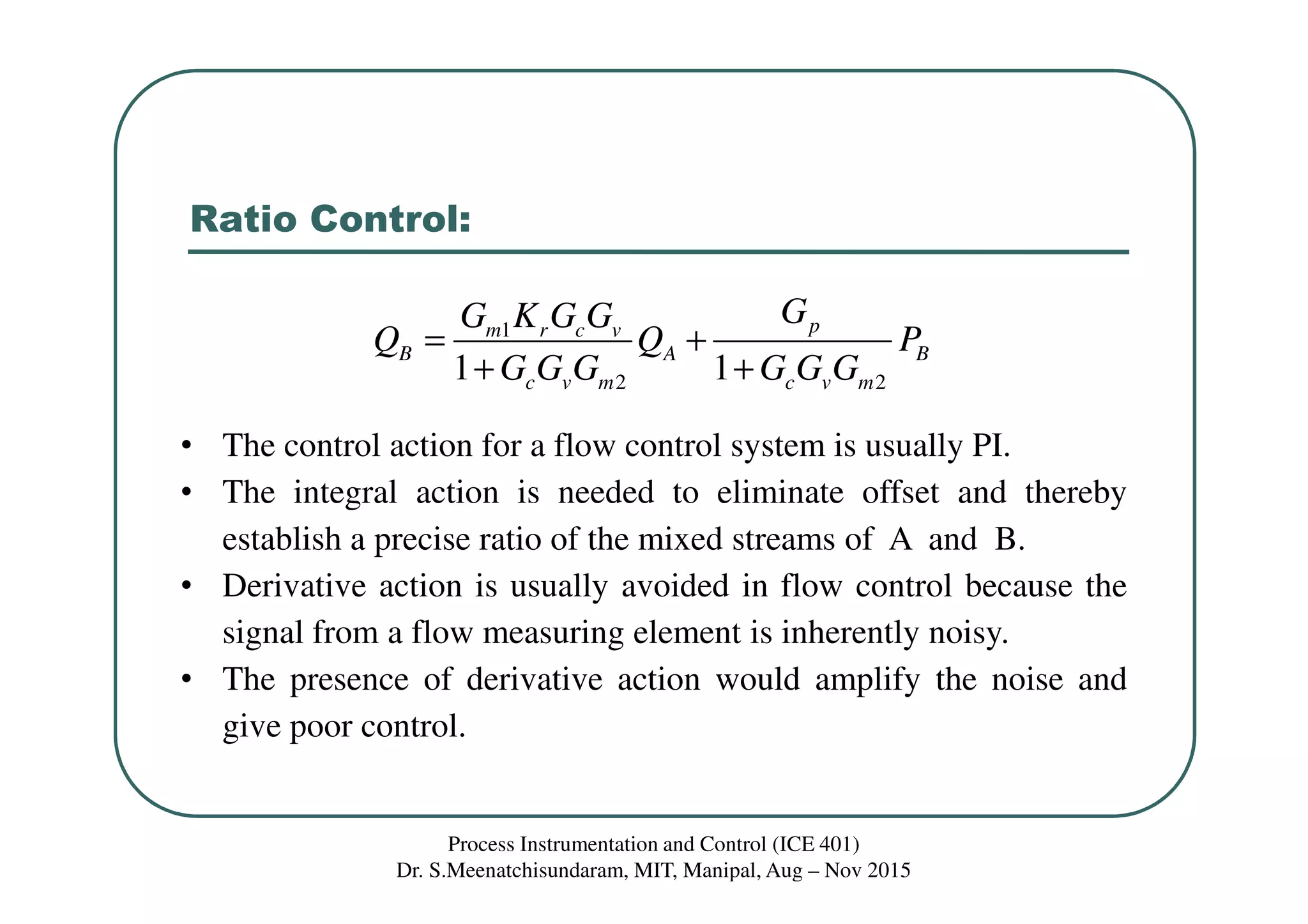 Class 35 advanced control strategies – ratio control, split range ...