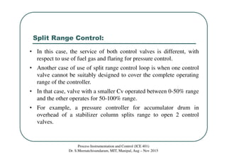Class 35 advanced control strategies – ratio control, split range ...