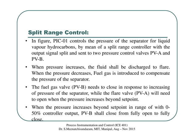 Class 35 advanced control strategies – ratio control, split range control | PDF