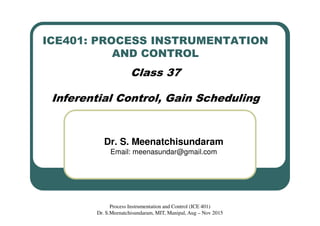 Class 37 inferential control, gain scheduling | PPT
