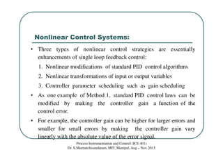 Class 37 inferential control, gain scheduling | PDF