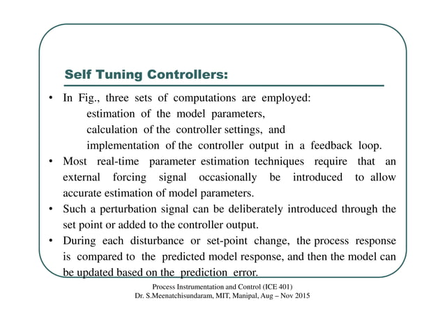 Class 38 self tuning controllers and imc | PDF