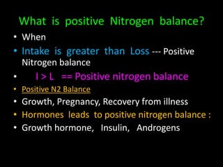 Amino acid pool And Nitrogen Balance | PPT | Free download