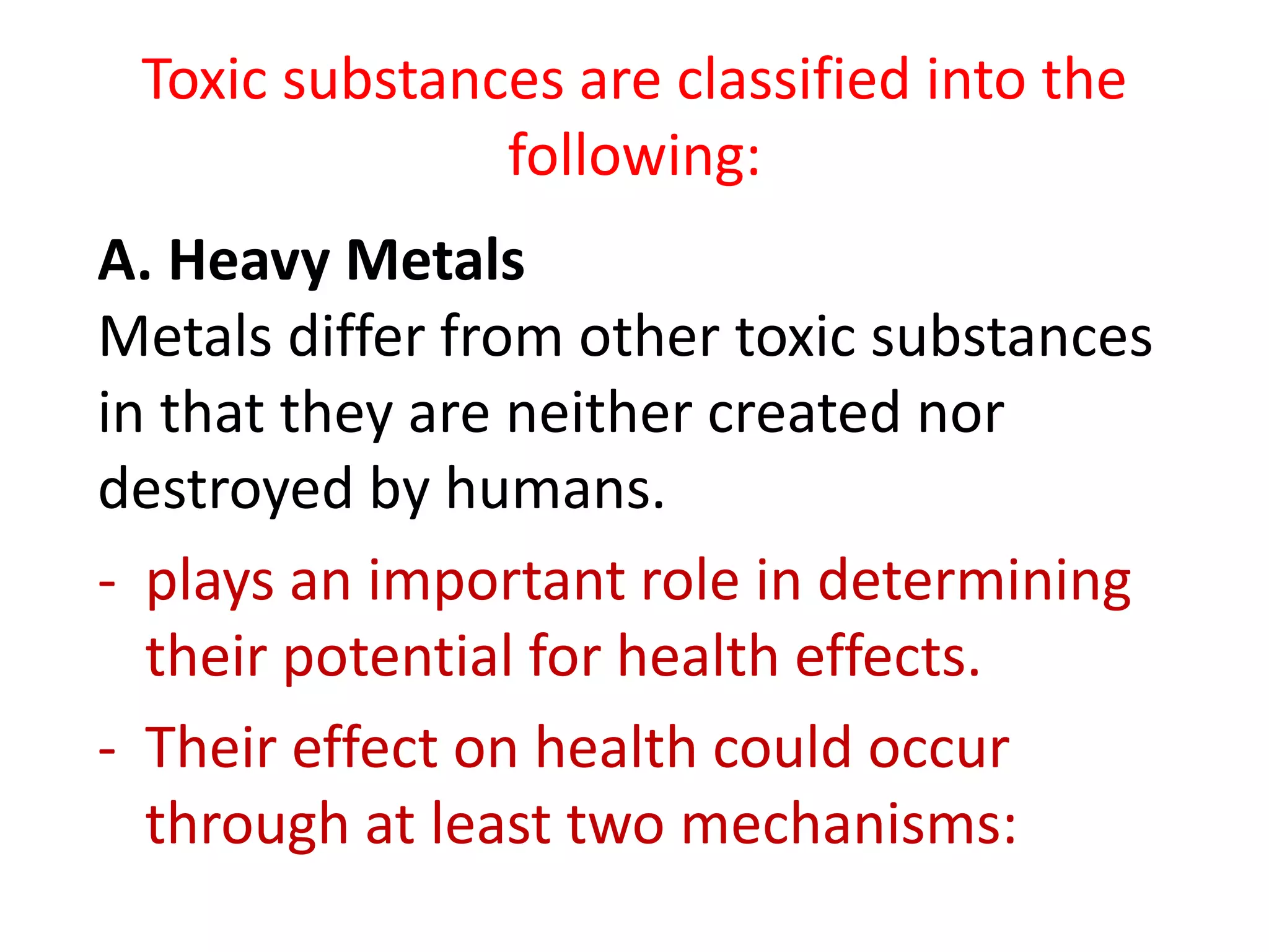 classification of toxins | PDF
