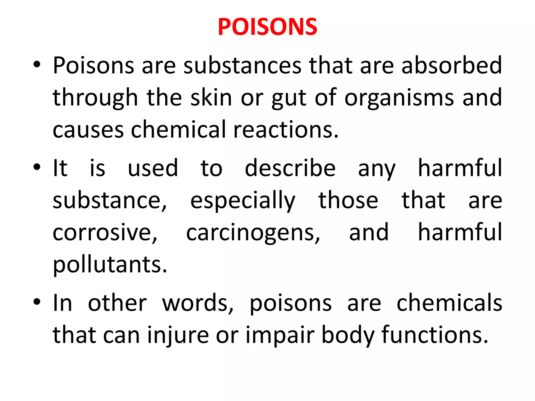 classification of toxins | PDF