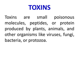 classification of toxins | PDF