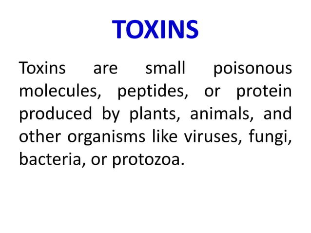 classification of toxins | PDF