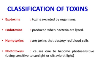 classification of toxins | PDF
