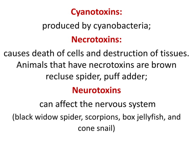 classification of toxins | PDF