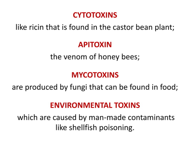 classification of toxins | PDF