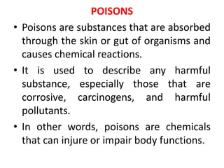 classification of toxins | PDF