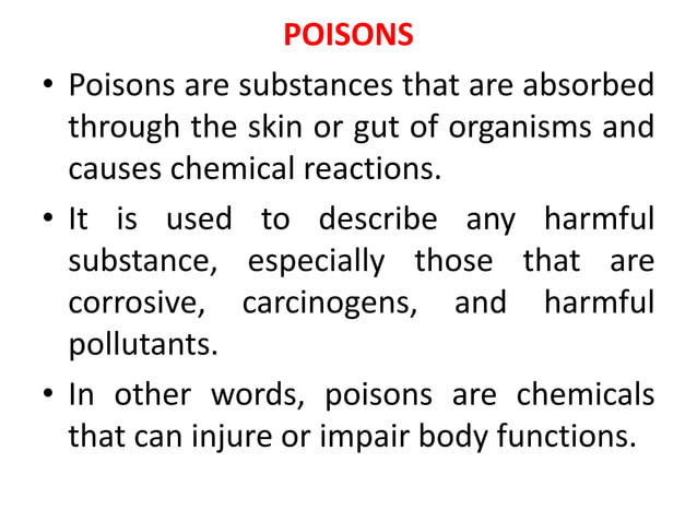 classification of toxins | PDF