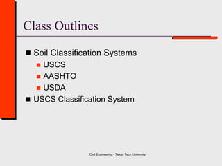Class 3 (b) Soil Classification ( Geotechnical Engineering ) | PDF