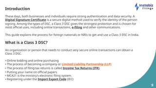 Class 3 DSC: A Guide for Foreign Nationals | PPTX