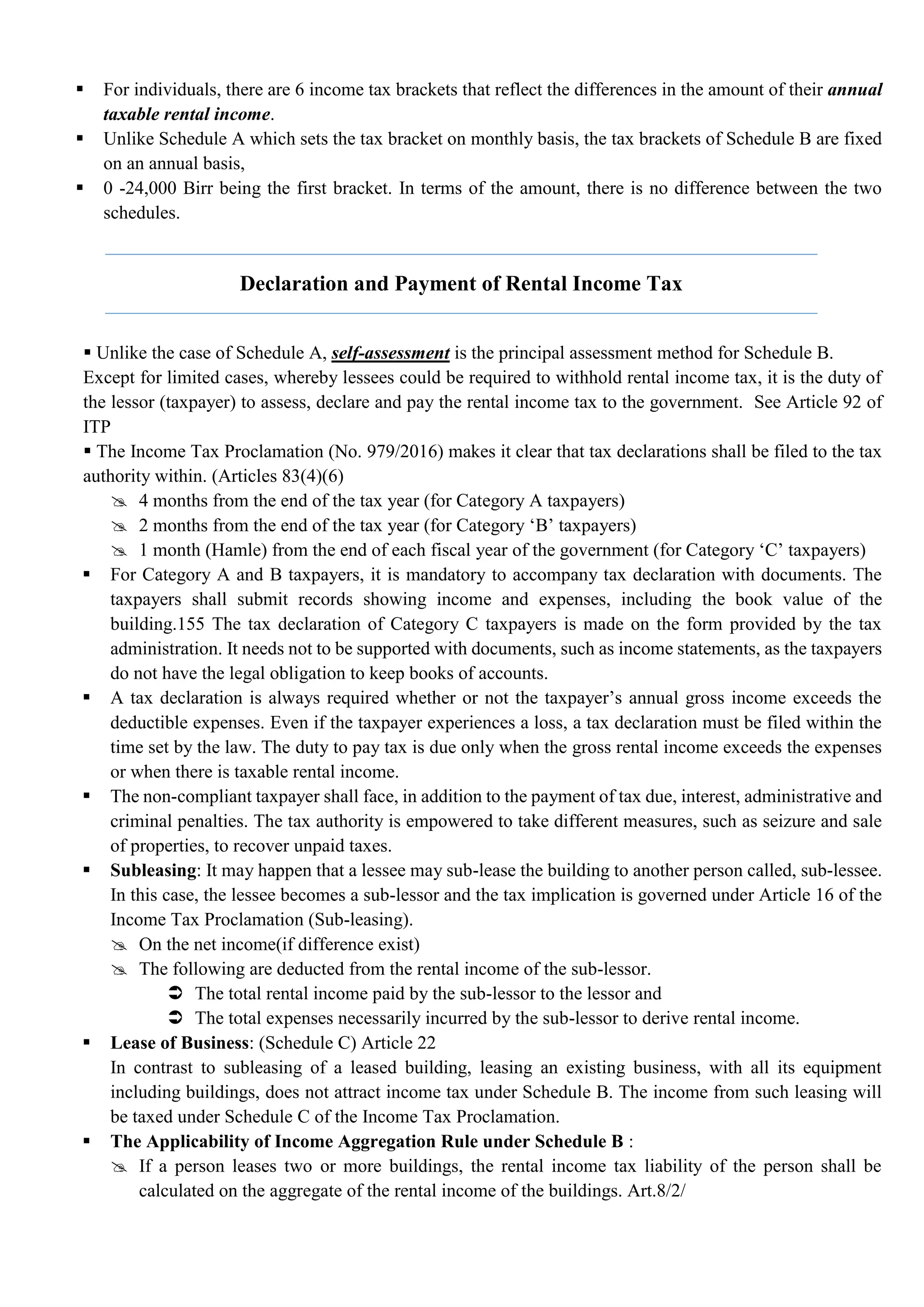 tax law of ethiopian for law students nt | PDF