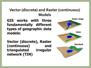 Geospatial Data Models, Vector And Raster Data Model | PDF