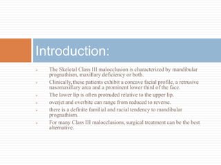 Class 3 malocclusion | PPTX