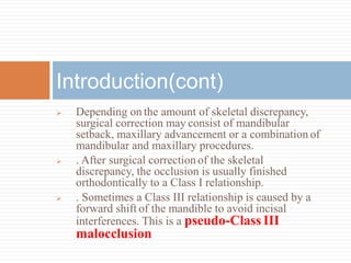 Class 3 malocclusion | PPTX