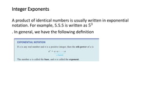 Mathematics: Exponent operations Basics.pptx | Physics | Science