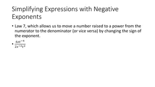 Mathematics: Exponent operations Basics.pptx | Physics | Science