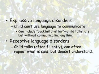 Class 3 powerpoint--language based learning disabilities | PPTX