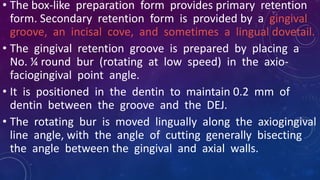 Class 3 tooth preparation | PPTX