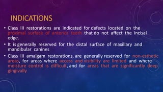 Class 3 tooth preparation | PPTX