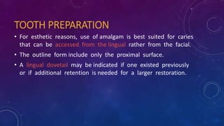 Class 3 tooth preparation | PPTX