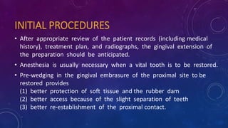 Class 3 tooth preparation | PPTX