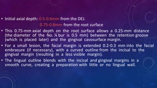 Class 3 tooth preparation | PPTX