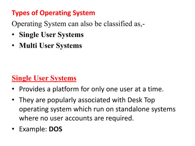 Class4 | PPTX | Operating Systems | Computer Software and Applications