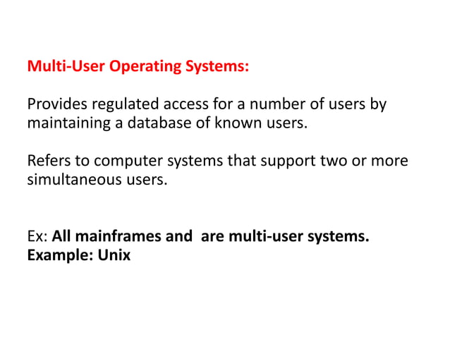 Class4 | PPTX | Operating Systems | Computer Software and Applications