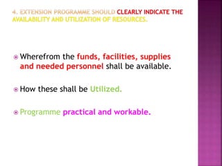 Principles, Steps of programme planning, evaluation and monitoring of ...