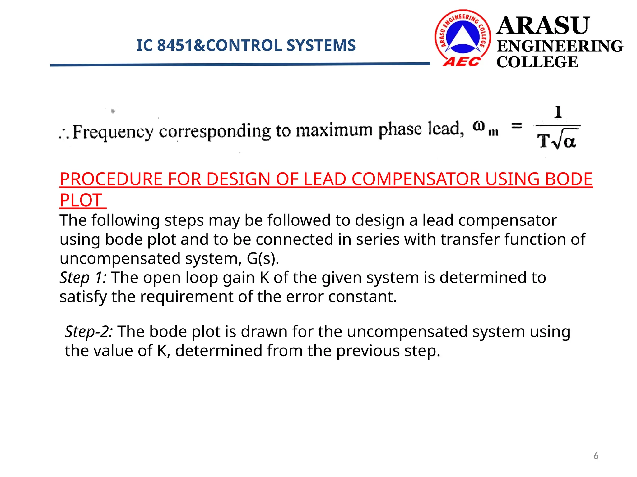 Bode plot and control system root locus graph | PPT