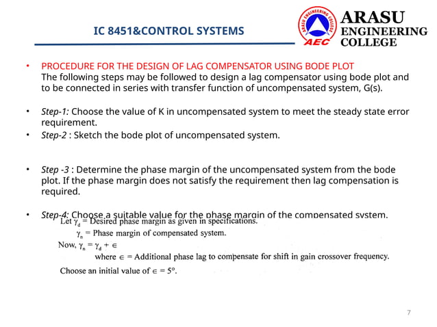 class for root locus and bode plote diagram | PPT