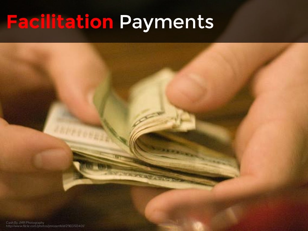 Facilitation Payments Cash By JMR