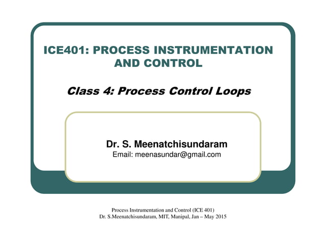 Class 4 process control loops | PDF | Chemistry | Science