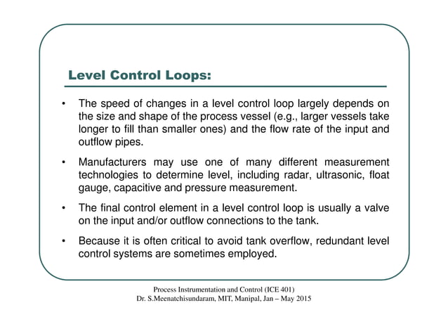 Class 4 process control loops | PDF | Chemistry | Science