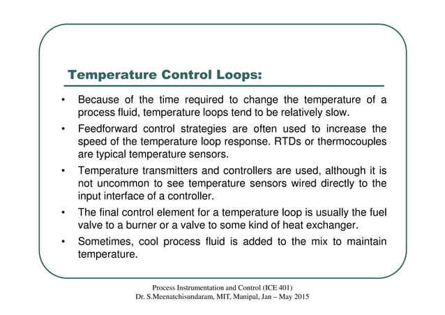 Class 4 process control loops | PDF | Chemistry | Science