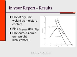 Class 4 Soil Compaction ( Geotechnical Engineering ) | PDF